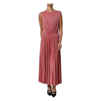Dolce & Gabbana Pleated Sleeveless Maxi - - Dresses - Damen - Rosa - M