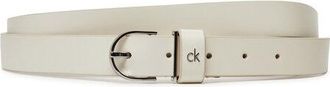 Calvin Klein Damengürtel Ck Metal Loop Round Buckle 2.5 K60K613147 Weiß