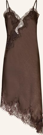 Neo Noir Neo Noir Satinkleid Sorelle Mit Spitze braun