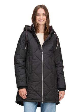 Cartoon Steppjacke Damen mit Pl&uuml;sch