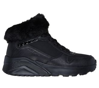 Skechers Uno Lite - Comfurt Collar 310396L-BBK, Girl,Women winter boots, Black, 34 EU