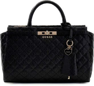 Guess Handtasche Schultertasche Idra Girlfriend Satchel Black schwarz