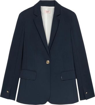 Oltre Femme, Vestes, Bleu, Taille: 48 FR Blazer en maille Milano
