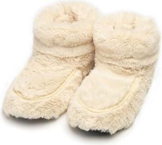 Generic Pantoufles de luxe passant au micro-ondes - Chauffent ou refroidissent pour un soulagement apaisant | Parfum lavande | Chauffantes en fausse fourrure 