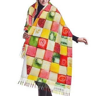 Generic Kiwi Past&egrave;que Femme Ch&acirc;le Wrap Chaud Ch&acirc;le &Eacute;l&eacute;gant Etole Pour Hiver Automne Cadeau Mariage