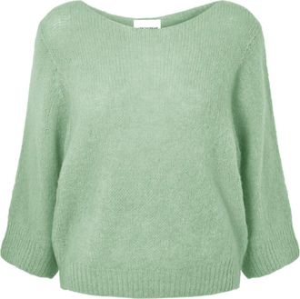 Americandreams Americandreams, Femme, Pulls, Vert, Taille: 42/44 FR Heidy Short Sleeve Pullover