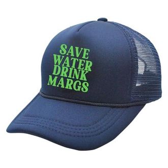 Generic Chapeau de camionneur tendance vintage dr&ocirc;le graphique country tequila bi&egrave;re chapeau femme homme vie casquette de baseball, bleu marine, M