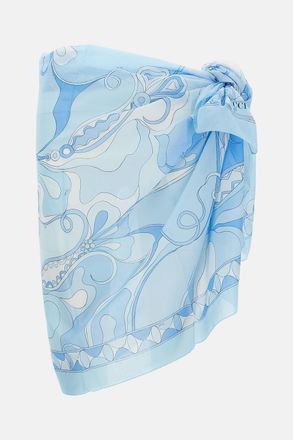 Emilio Pucci Pareo Mit Orchideenprint
