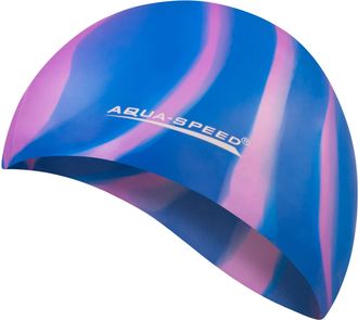 Aqua Speed BUNT Badekappen + Kleines Mikrofaserhandtuch | Kinder & Erwachsene | Badem&uuml;tze | elastische Badehaube | wasserdichte Schwimmhaube | Swimming Cap f&uuml;r M