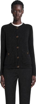 Toteme Hammered Button Cotton Cardigan