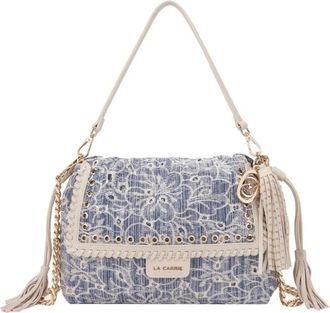 La Carrie Femme, Sacs, Multicolore, Taille: ONE Size Sac bandouli&egrave;re romantique en denim