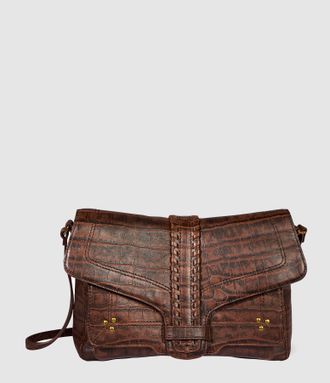 Jerome Dreyfuss Sac Harry M Imprim&eacute; Croco Cigare