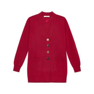 Maliparmi Maliparmi, Femme, Pulls, Rouge, Taille: 44 FR Gilet Colori del Mondo