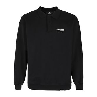 Represent Represent, Homme, Tops, Noir, Taille: M Sweat Polo Club