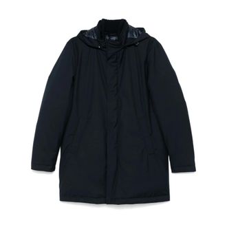 Herno Blaue Daunenjacke f&uuml;r M&auml;nner - - Jackets - Herren - Schwarzk - 3XL