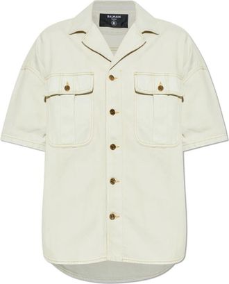 Balmain Homme, Chemises, Beige, Taille: XL Casual Chemises