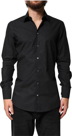 Dolce & Gabbana Homme, Chemises, Noir, Taille: M Chemise habill&eacute;e Gold