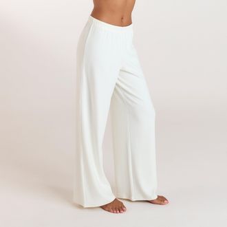 Lounge Pantalon de Pyjama C&ocirc;tel&eacute; - Cr&egrave;me - XXL