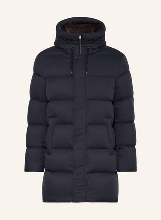 Herno Herno Daunenjacke Mit Abnehmbarem Kunstfell blau