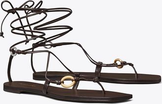 Tory Burch Linked Lace-Up Sandal