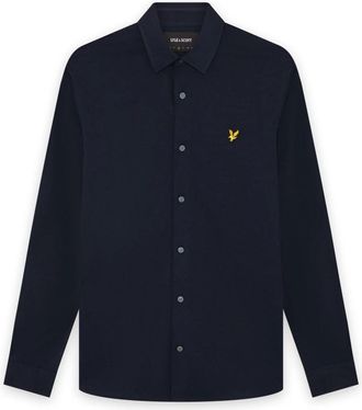 Lyle & Scott Homme, Chemises, Bleu, Taille: 2XL Pique Jersey Shirt
