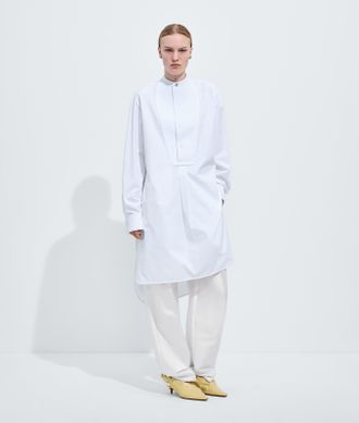 Bottega Veneta Chemise en popeline de coton compacte - Blanc - Femme - 36