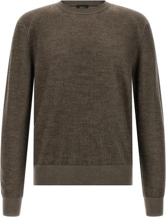 Brioni Homme, Pulls, Brun, Taille: 2XL Pull col rond