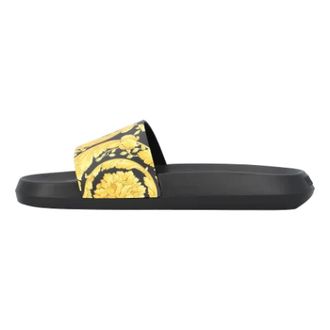 Versace Homme, Chaussures, Noir, Taille: 43 EU Caoutchouc sandales
