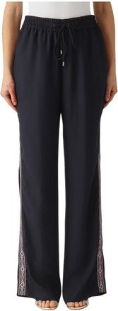 Etro Femme, Pantalons, Bleu, Taille: 46 FR Wide Pantalons