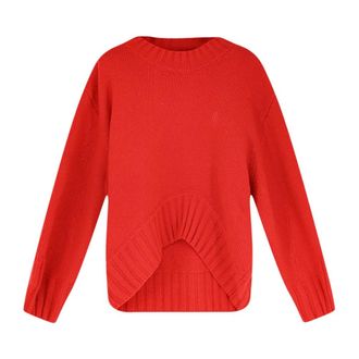 The Attico Femme, Pulls, Rouge, Taille: 38 FR Pull asym&eacute;trique