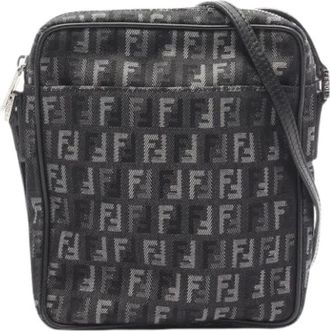 Fendi Sac bandouli&egrave;re vintage en toile Pre-owned - Femme - Pre-owned - Noir - Taille: ONE Size