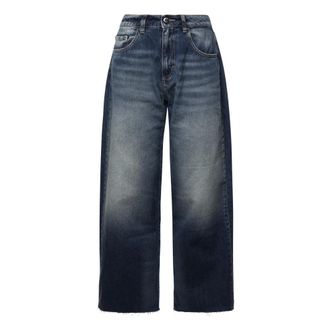 Icon Denim Los Angeles Femme, Jeans, Bleu, Taille: W25 Jean Large en Coton Bleu