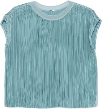 Joseph Femme, Blouses et Chemises, Bleu, Taille: 42 FR Cedre Pleated Satin Top