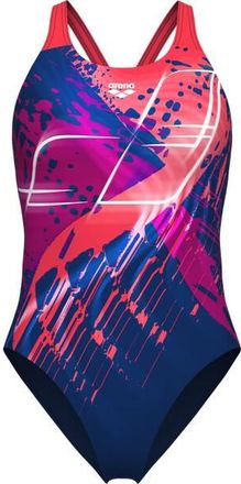Arena Damen Schwimmanzug WOMENS FUNNY SPOT SWIMSUIT V BACK LB