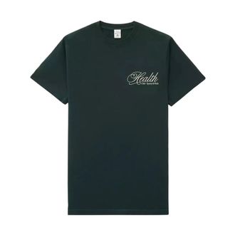 Sporty & Rich Gr&uuml;nes Logo T-Shirt Klassischer Schnitt - - Tops - Damen - Gr&uuml;n - XS