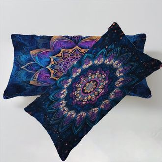 Generic Kissenbezug 40x70cm Lila Kissenbez&uuml;ge Nordeuropa Kissenbez&uuml;ge Pillow Cover Dekokissen Leinen 2er Set Beidseitig Bedruckt Weich und Bequem Waschbar f&uuml;r