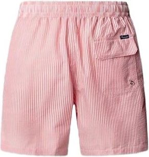 Fa&ccedil;onnable Short de bain ray&eacute; en seersucker