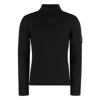 Prada Woll-Rollkragenpullover - - Knitwear - Herren - Schwarzk - M