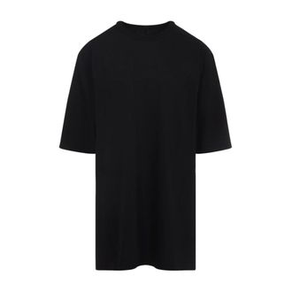 Rick Owens Homme, Tops, Noir, Taille: S Cotton Jumbo T-Shirt