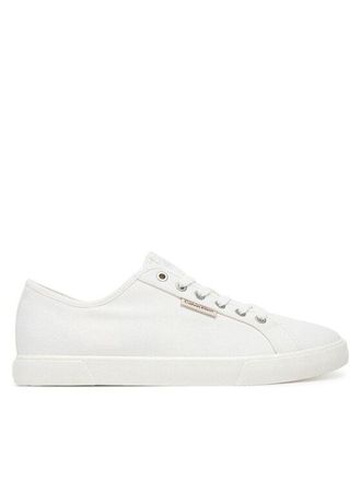 Calvin Klein Jeans Sneakers aus Stoff Ess Vulc Low Mg Cv YM0YM01301 Weiß