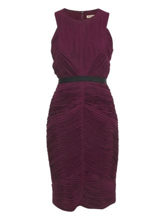 Burberry plisse sleeveless midi dress - Violett
