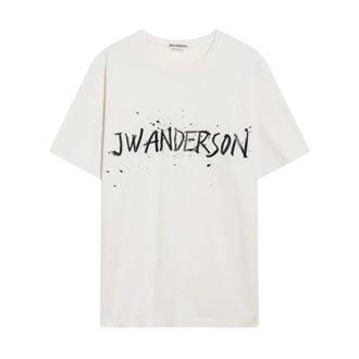 J.W.Anderson Rundes T-Shirt - - Tops - Herren - Beige - S