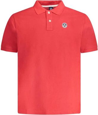 North Sails Rotes Baumwoll-Poloshirt - - Tops - Herren - Rot - L