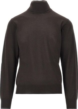 Emporio Armani Dolcevita in lana vergine con ricamo Eagle Man XXL