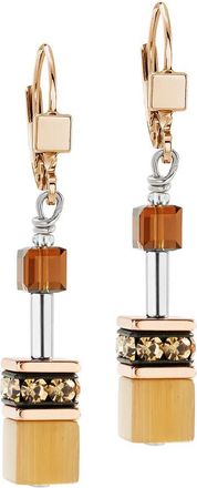 Coeur de Lion Ohrringe - GeoCUBE Iconic Ohrringe Mocha - Gr. unisize - in Braun - für Damen