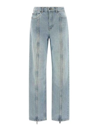 Rotate Straight Leg Jeans - Hellblau