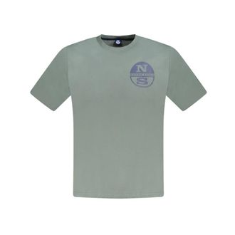 North Sails Homme, Tops, Vert, Taille: 3XL T-shirt en coton vert