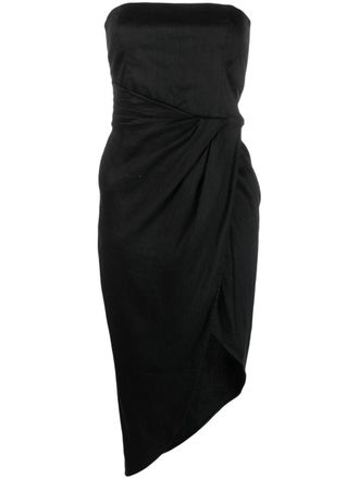 Gauge81 robe-bustier &agrave; design asym&eacute;trique - Noir