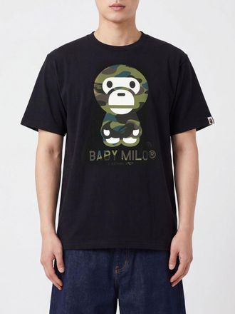 A Bathing Ape T-shirt en coton avec imprim&eacute; logo graphique sur le devant