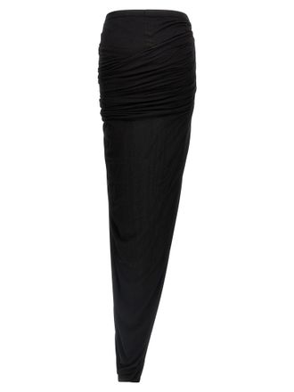 Rick Owens Womens Black Cotton Mini Skirt